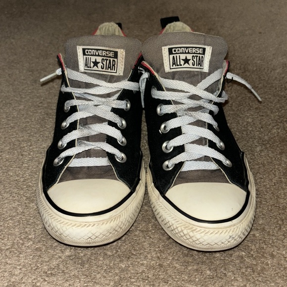 Converse | Shoes | Converse All Star Two Tone Blackred Shoe | Poshmark